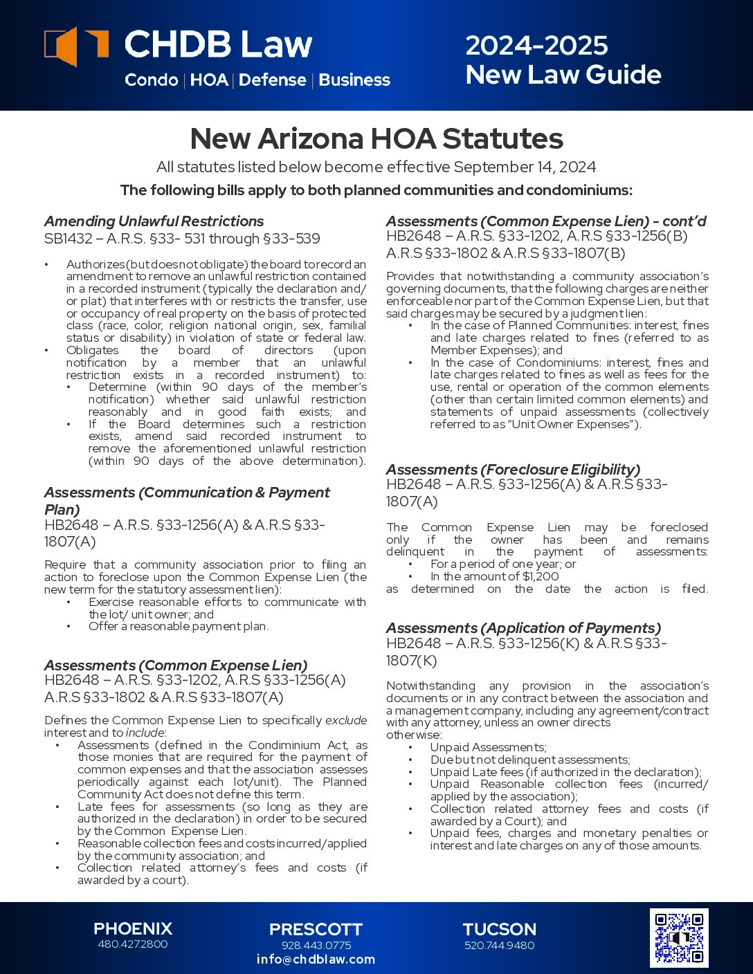 HOA Knowledge Base - CHDB Law