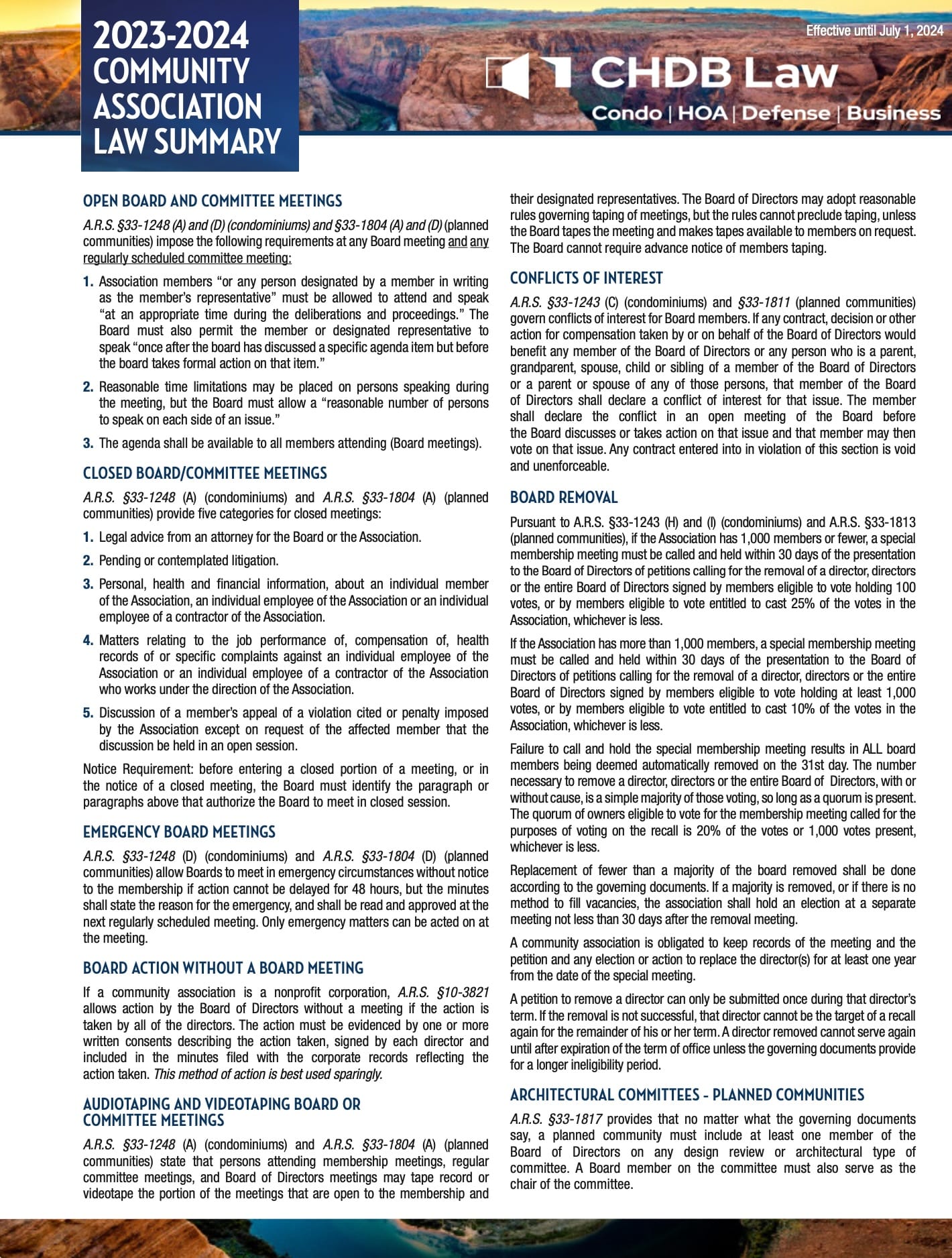 HOA Knowledge Base - CHDB Law